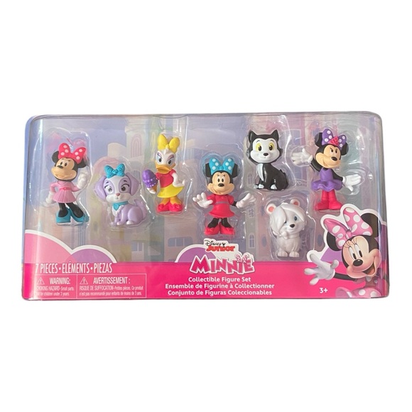 JustPlay | Toys | Disney Minnie Mouse 7 Piece Collectible Figure Set ...